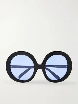 Celine Round-frame Acetate Sunglasses