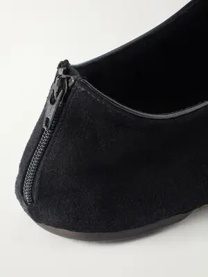 THE ROW Stellene Suede Moccasins