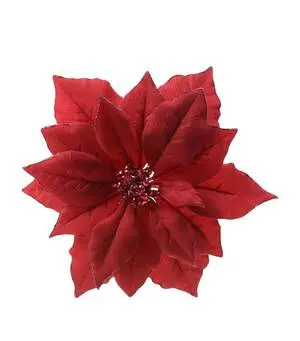 Harrods Poinsettia Flower Clip - Red