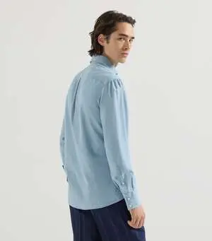 Brunello Cucinelli Denim-effect Chambray Shirt