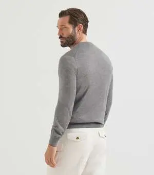 Brunello Cucinelli Cashmere-silk V-neck Sweater