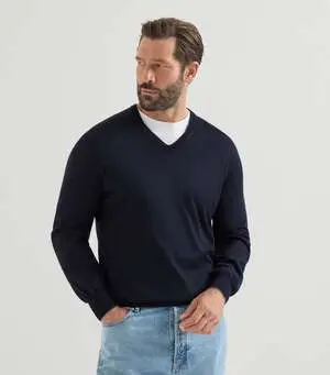 Brunello Cucinelli Cashmere-silk V-neck Sweater