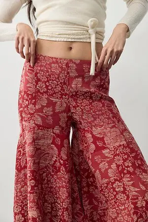 Free People Full Circle Jacquard Trousers