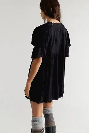 Free People Angel Wings Mini Dress - Black