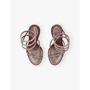 Rene Caovilla Cleo 105 Leather Heeled Sandals