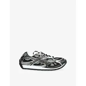 Bottega Veneta Orbit Metallic Woven Trainers - Silver Com