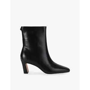 Kurt Geiger Eaton Leather Ankle Boots - Black