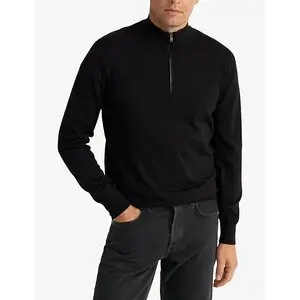 Eton Quarter Zip Knitted Merino-wool Jumper