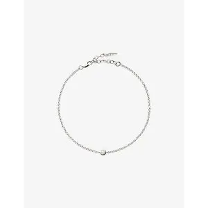 MISSOMA Fine 14ct White Gold And 0.008ct Diamond Bracelet - Silver