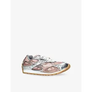 Bottega Veneta Orbit Metallic Woven Trainers