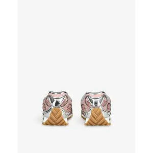 Bottega Veneta Orbit Metallic Woven Trainers
