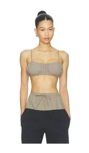 Matthew Bruch Bubble Bandeau Crop Top In . Also