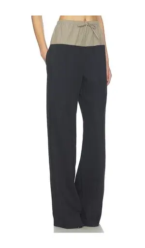 Matthew Bruch Drawstring Combo Pant In . Also