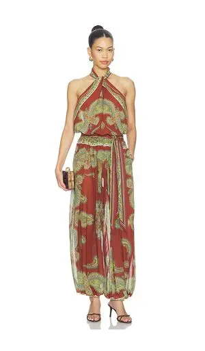 Retrofete Beatty Jumpsuit In . Also - Rust