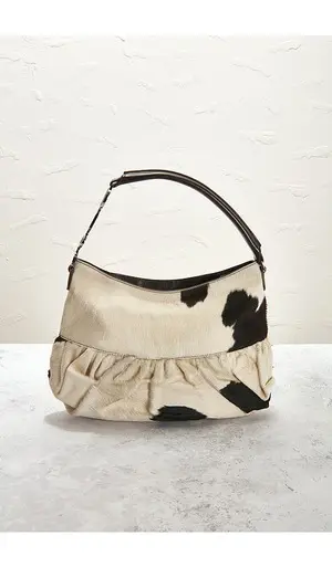 FWRD RENEW Dior Ponyhair Ballet Corset Shoulder Bag