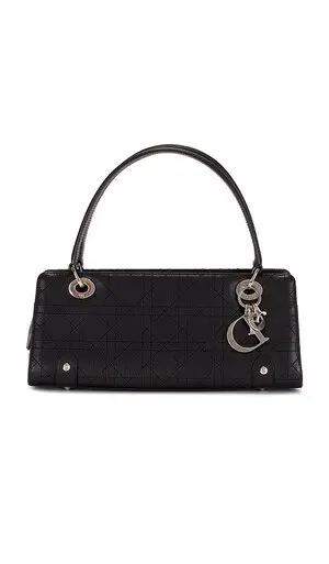 FWRD RENEW Dior East West Lady Dior Handbag - Black