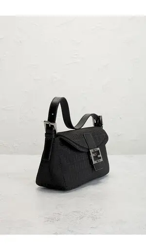 FWRD RENEW Fendi Zucca Baguette Shoulder Bag