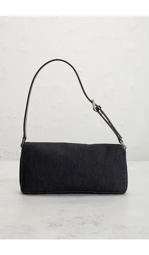 FWRD RENEW Fendi Denim Shoulder Bag