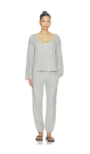 VIR VITA Brigitte V Neck Sweatshirt In . Also
