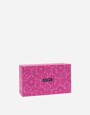 Dolce & Gabbana Bellucci Pumps In Taormina Lace With Crystals - Fuchsia
