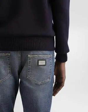 Dolce & Gabbana Pantalone Denim Multi-colored Cotton