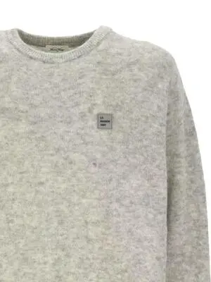 American Vintage Vitow Logo-patch Knitted Sweater