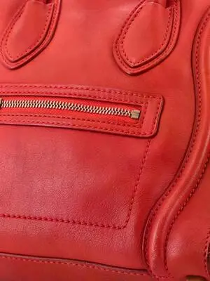Celine Luggage Bag Smooth Leather Micro Tote Bag
