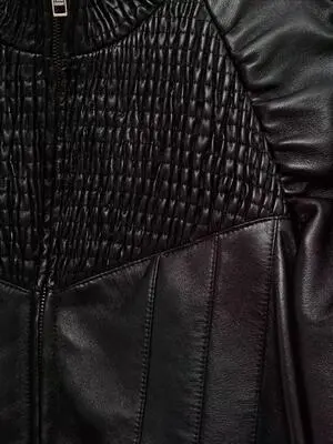 Chloé Smocked Leather Jacket