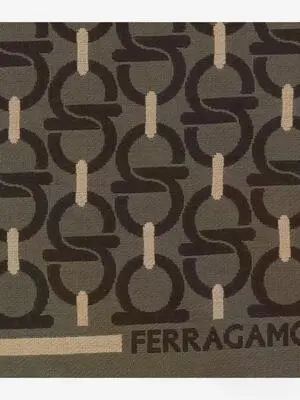 FERRAGAMO Gancini Jacquard Scarf