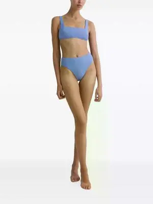 Bondi Born Poppy High-waist Bikini Bottoms - Blue
