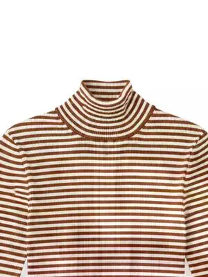 Max Mara Striped Ribbed-knit Sweater