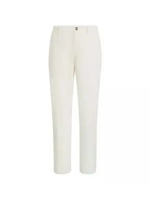 Brunello Cucinelli Garment-dyed Corduroy Trousers - White