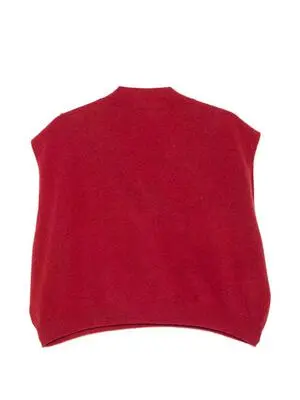 Alberta Ferretti Floral-appliqué V-neck Sweater