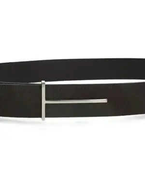 TOM FORD T-logo Leather Belt
