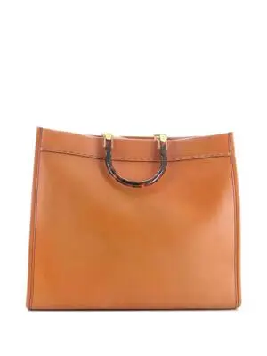 Fendi Sunshine Shopper Leather Large Tote Bag