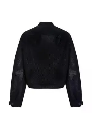 Max Mara Mesh-knit Bomber Jacket