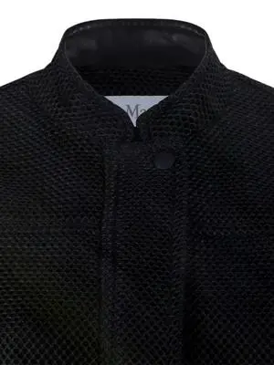 Max Mara Mesh-knit Bomber Jacket