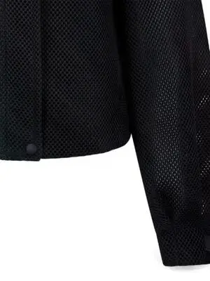 Max Mara Mesh-knit Bomber Jacket