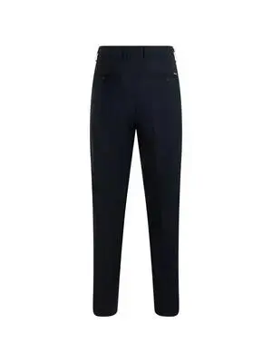 BOSS Slim-fit Trousers In Micro-patterned Stretch Wool