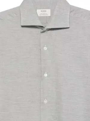 BARBA NAPOLI Spread-collar Cashmere Shirt