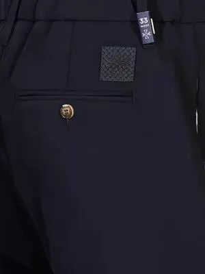 Jacob Cohen Logo-patch Straight-leg Trousers