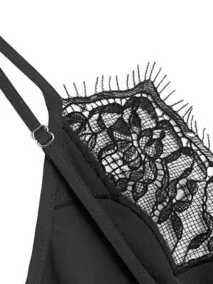 Vera Wang Sibel Lace-trim Mini Dress