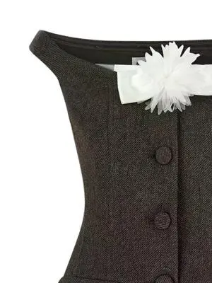 SELF-PORTRAIT Off-shoulder Collar Mini Dress