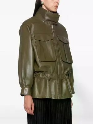 DUCIE Hope Cinched-waist Jacket - Green