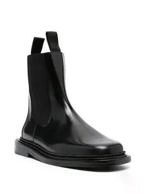 TOGA VIRILIS Stud-embellished Leather Ankle Boots