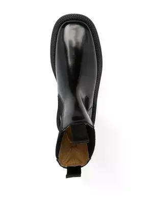 TOGA VIRILIS Stud-embellished Leather Ankle Boots