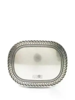 MAISON MARGIELA Engraved-logo Belt Buckle - Silver