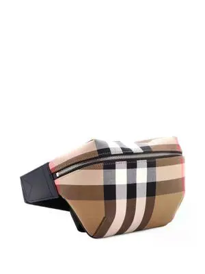 Burberry Sonny House Check Canvas Belt Bag - Brown