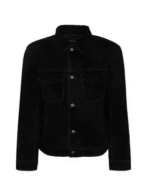 Emporio Armani Collared Denim Jacket - Black