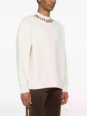 Palm Angels Logo-print Cotton Sweatshirt